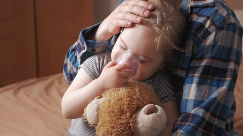 Child Suffers Lung Cancer Sad Atmosphere Stock Footage Video (100% ...