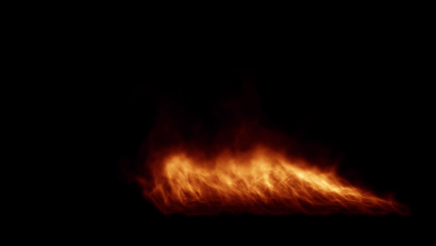 fire side view loop 3d render Stock Footage Video (100% Royalty-free ...