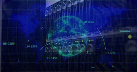 Multiple Numbers Floating Over Globe Plexus Stock Footage Video (100% Royalty-free) 1089951557 ...