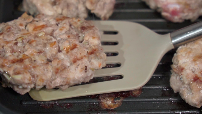 Top view grilled beef patty Stock Video Footage - 4K and HD Video Clips ...