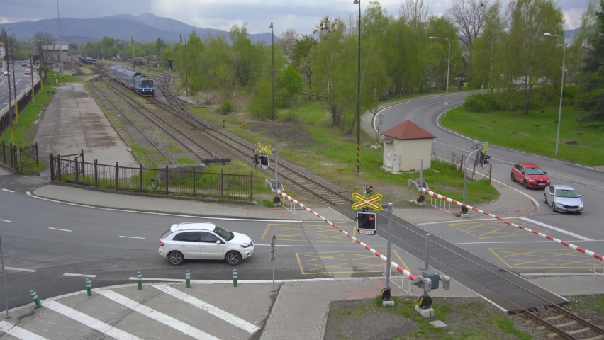 Railroad crossing czech Stock Video Footage - 4K and HD Video Clips ...