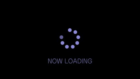 Now Loading Motion Graphics Black Background Stock Footage Video (100% ...