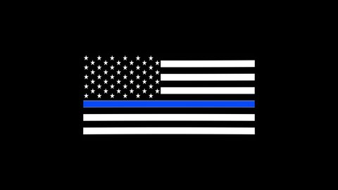 Color Picture Police Officer Flag America Stock Footage Video (100% ...