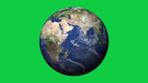4k Earth Planet Green Screen Earth Stock Footage Video (100% Royalty ...