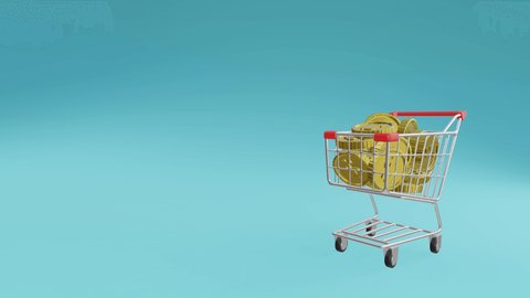 Realistic 3d Animation Video Showing Shopping Stock Footage Video (100% ...