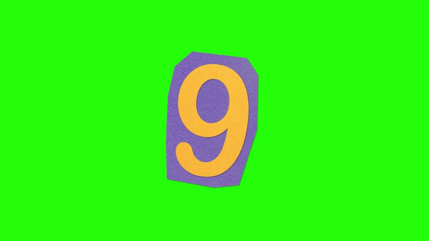 number 9 - ransom note animation Stock Footage Video (100% Royalty-free ...