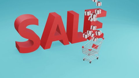 Realistic 3d Animation Video Showing Shopping Stock Footage Video (100% ...