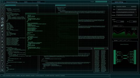 Software Backend Mockup Software Loading Screen Stock Footage Video ...