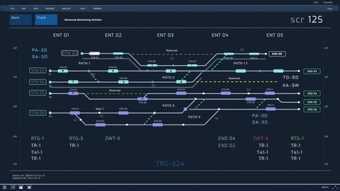 Advanced Monitoring System Analytical Technical Infographics Stock ...
