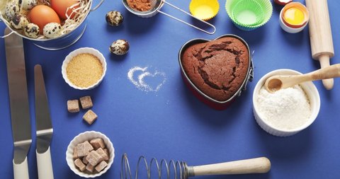 Baking Ingredients Stop Motion Animation Stock Footage Video (100% ...