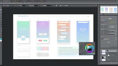 Image Editing Software Mockup Animation Mobile Stock Footage Video (100 ...