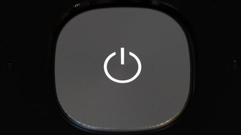 Flashing Power Button On Device Stock Footage Video (100% Royalty-free ...