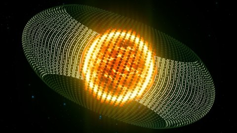 Dyson Sphere Concept Hypothetical Megastructure That Stock Footage ...