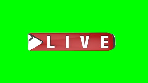 3d Live Logo Animation Loop Greenscreen Stock Footage Video (100% ...