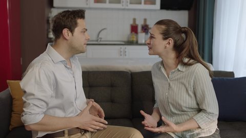 Young Couple Arguing Fighting Scene Violence Stock Footage Video (100% ...