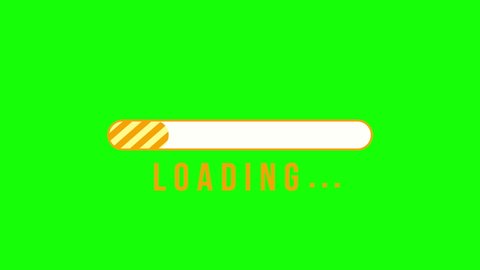 Simple Progress Bar Animation Yellow Stock Footage Video (100% Royalty ...