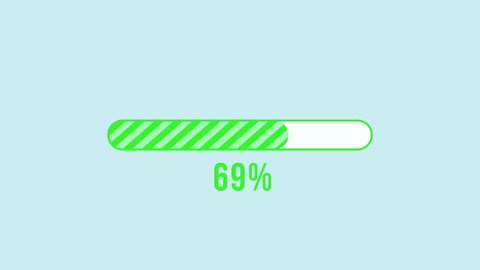 Simple Progress Bar Animation Green Stock Footage Video (100% Royalty ...