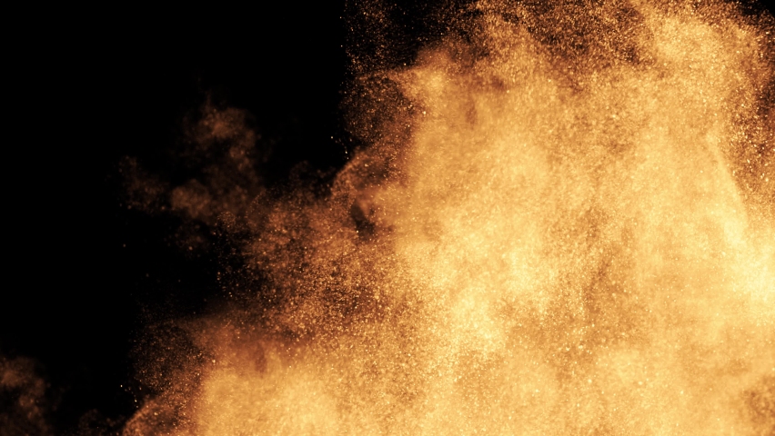 Gold Dust Particles Overlay Particles Gold Stock Footage Video (100% ...