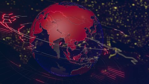 Global Earth Map 3d 4k Animation Stock Footage Video (100% Royalty-free ...