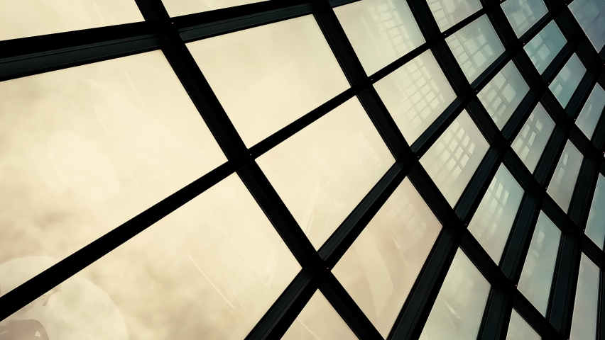 83 Reflection in windows black metal frame Stock Video Footage - 4K and ...