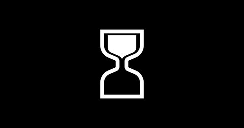 Hourglass Loading Cursor Animation Loop Animation Stock Footage Video ...