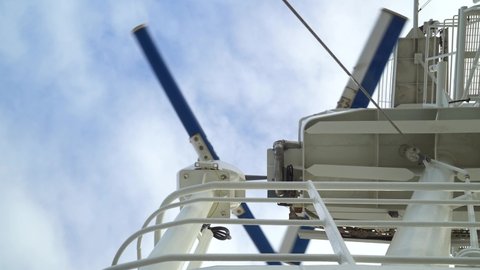 Marine Radar Antenna Rotate On Mast Stock Footage Video (100% Royalty ...