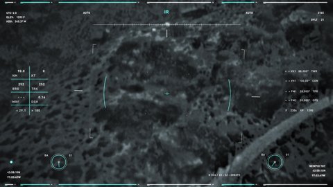 Army System Analyzing Area Combat Missile Stock Footage Video (100% ...