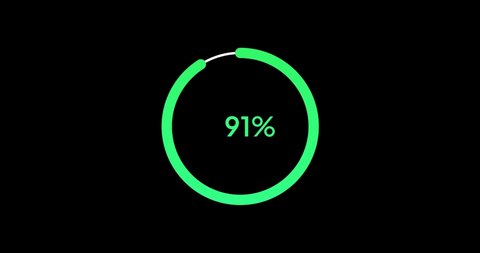 91 Circle Percentage Diagrams Modern Animation Stock Footage Video (100 ...