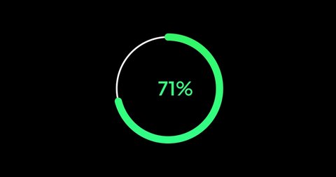 71 Circle Percentage Diagrams Modern Animation Stock Footage Video (100 ...