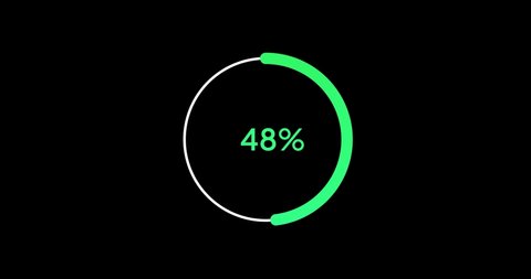 48 Circle Percentage Diagrams Modern Animation Stock Footage Video (100 ...