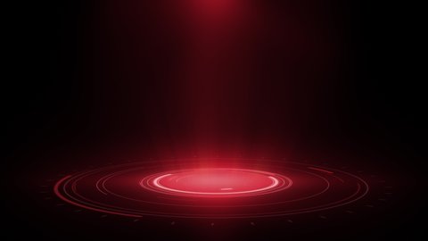 Red Stage Background Technology Concept Futuristic Stock Footage Video ...
