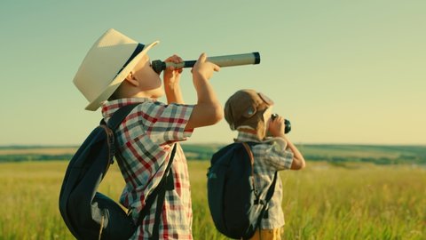Childrens Friendship Happy Little Boy Friends Stock Footage Video (100% ...