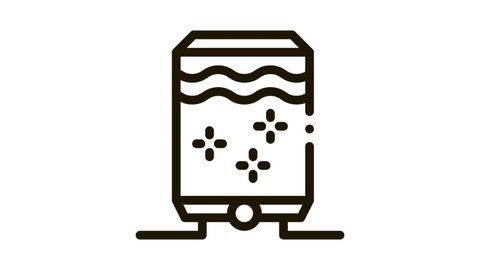 Juice Concentrate Tank Icon Animation Line Stock Footage Video (100% ...