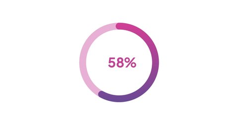 58 Circle Percentage Diagrams Modern Animation Stock Footage Video (100 ...