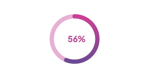 56 Circle Percentage Diagrams Modern Animation Stock Footage Video (100 ...