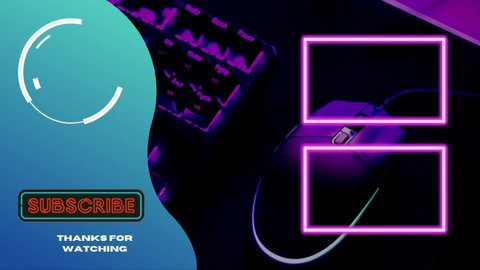 Gaming Outro Template Animation Stock Footage Video (100% Royalty-free ...