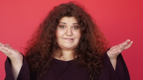 Oops Sorry Shrug Gesture Awkward Shame Stock Footage Video (100% ...