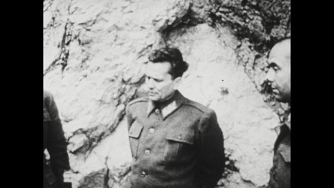 1940s Marshal Tito Stands Military Staff Stock Footage Video (100% ...
