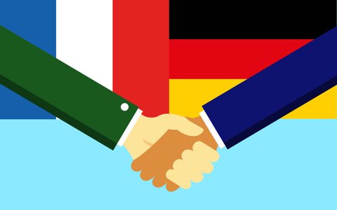 Two People Shaking Handshake France Germany Stock Footage Video (100% ...