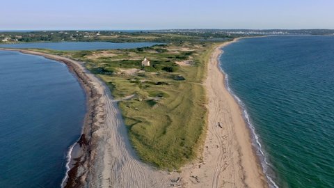 Summer Aerial View Block Island Rhode Stock Footage Video (100% Royalty ...