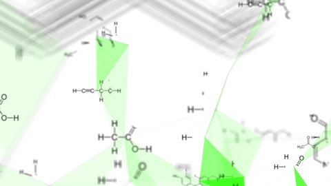 Animation Structural Chemical Formulas On White Stock Footage Video ...
