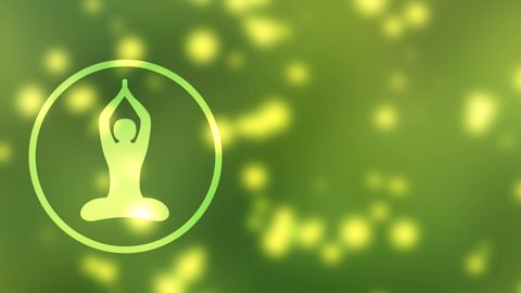 Yoga Animation Floating Yoga Related Icons Stock Footage Video (100% ...
