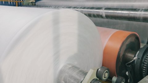 Sintepon Production Sintepon Production Factory Syntepon Stock Footage ...