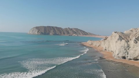 Aerial View Jiwani Beach Gwadar Located Stock Footage Video (100% ...