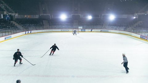 Ice Hockey Rink Arena Great Team Stock Footage Video (100% Royalty-free ...