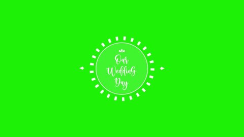 Wedding Title Greenscreen Graphics Resource Animated Stock Footage ...
