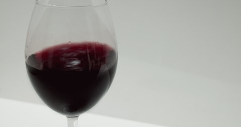 Red Wine Glass Light Background Stock Footage Video (100% Royalty-free ...