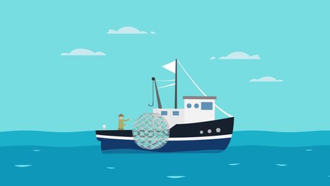 224 Cartoon fishing boat Stock Video Footage - 4K and HD Video Clips ...