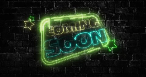Neon Animation Sign Background Animated Motion Stock Footage Video (100 ...