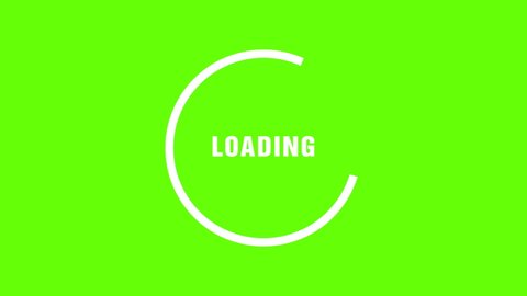 Loading Graphic Circle On Greenscreen Stock Footage Video (100% Royalty ...